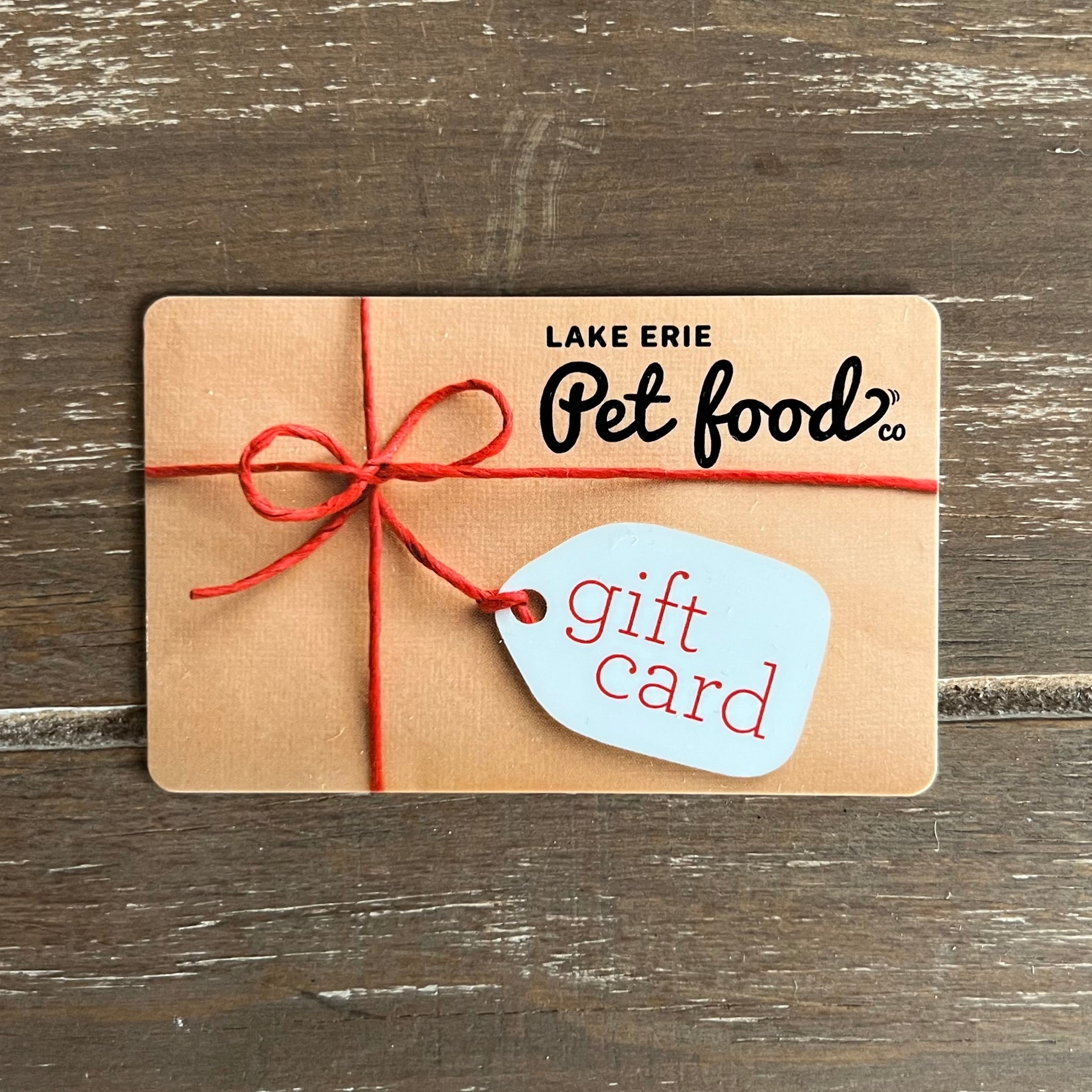 Gift Card – Lake Erie Pet Food Co.